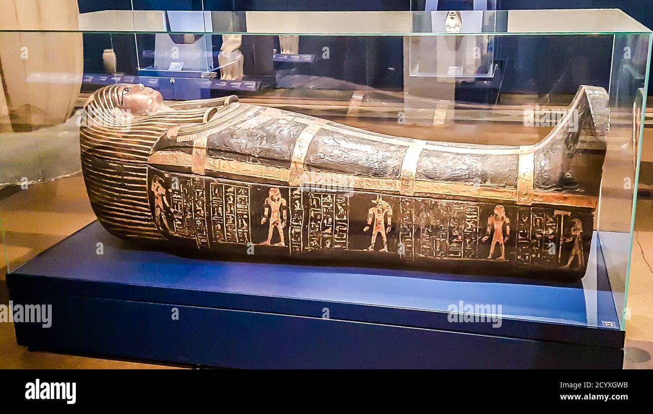 Coffin of Mahu, holder of the plot of land of Amun temple. 16th-14th ...