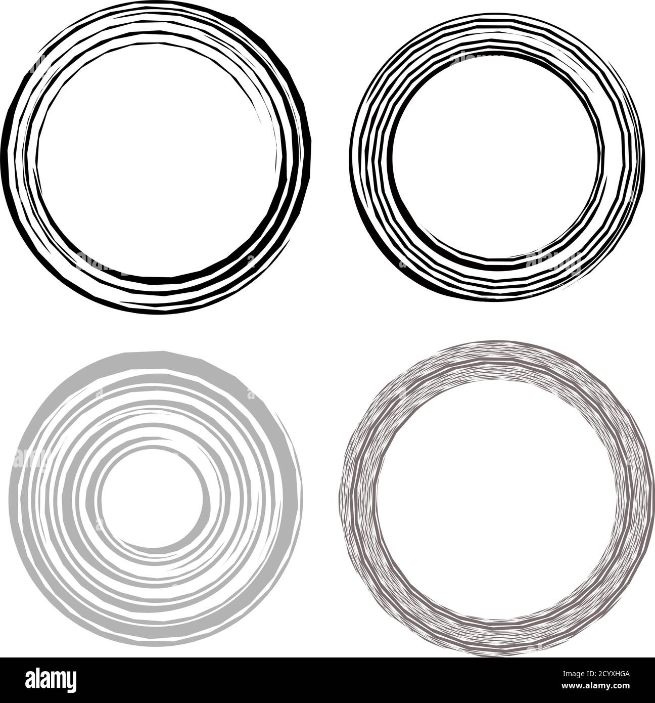 Cyber-cyberpunk, sci-fi geometric circles, rings. Hi-tech HUD elements ...