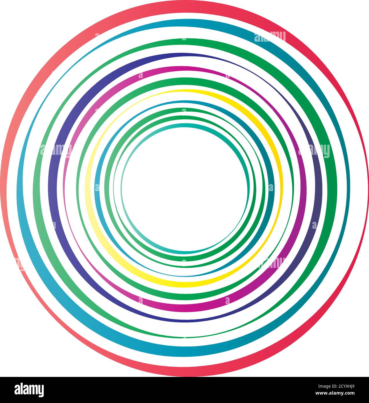 Circular spiral, swirl, twirl circle vector illustration. Radial ...