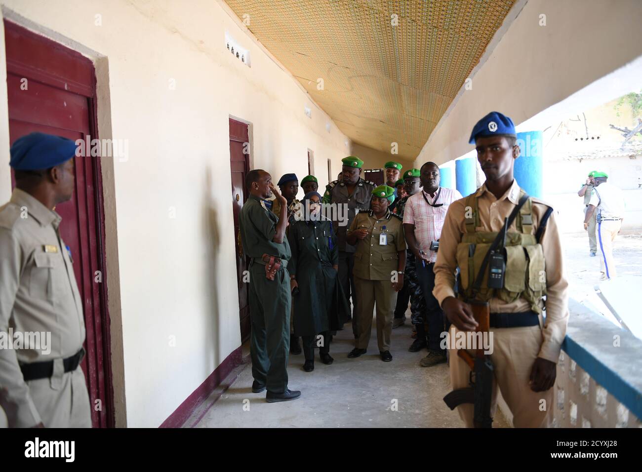 AMISOM Police Commissioner Christine Alalo and Somali Police Force ...