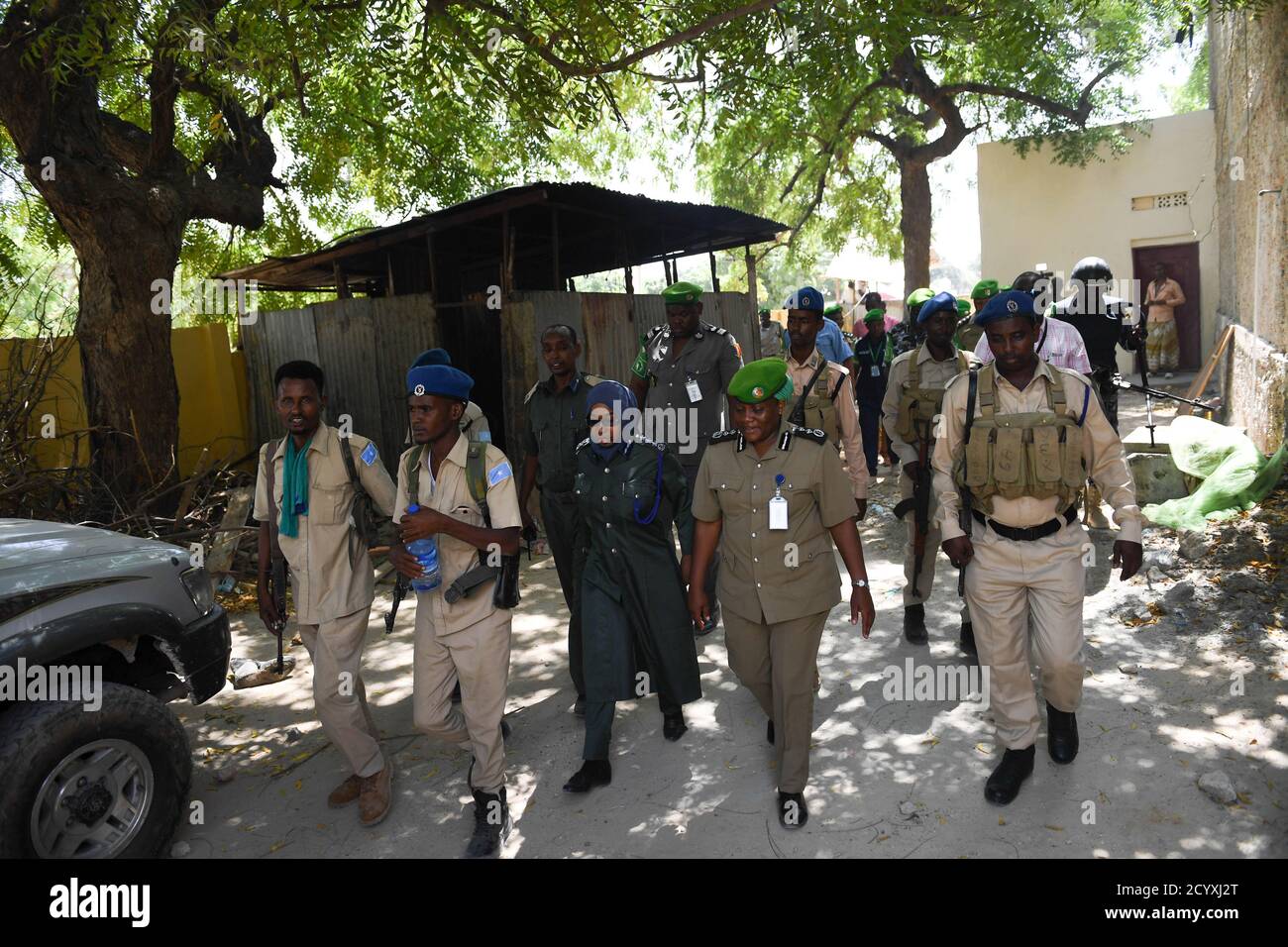 AMISOM Police Commissioner Christine Alalo and Brig. Gen. Zakia Hussein ...