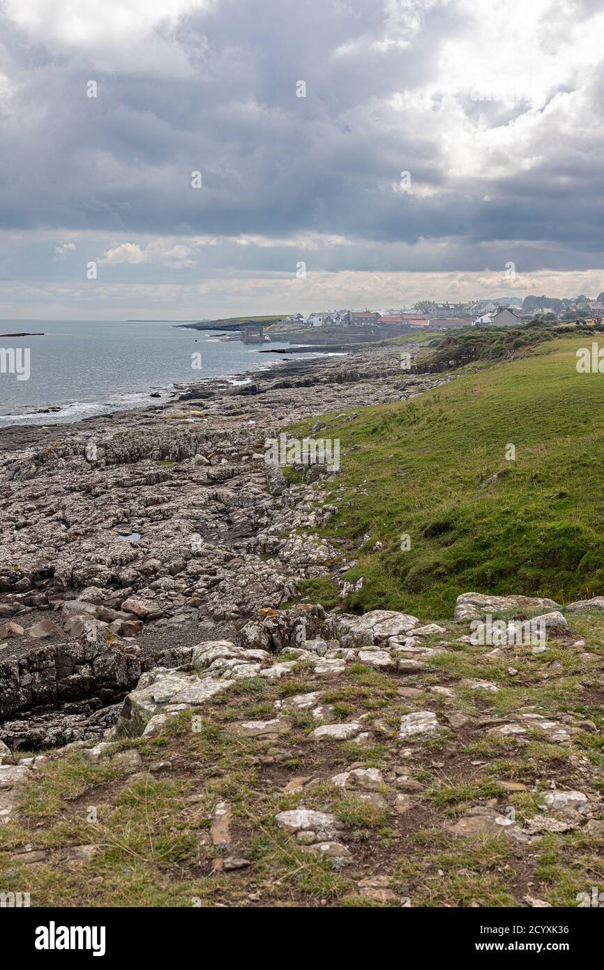 Dunstanburgh castle craster walk hi-res stock photography and images ...