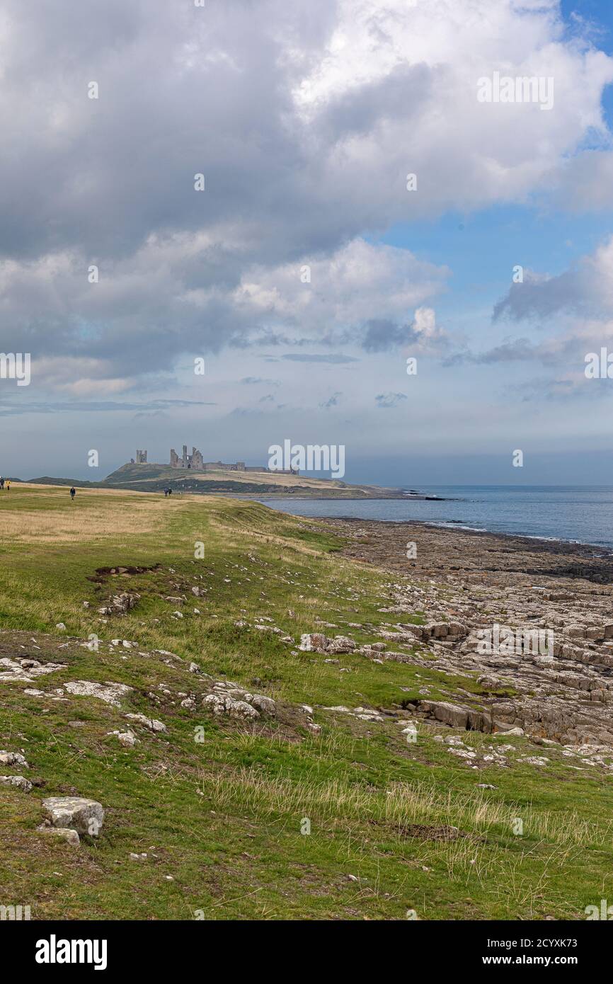 Dunstanburgh castle craster walk hi-res stock photography and images ...