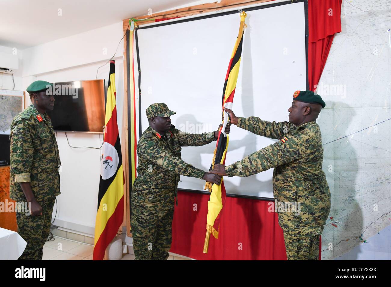 On December 20, 2018, Brig. Michael Kabango received the Uganda flag ...