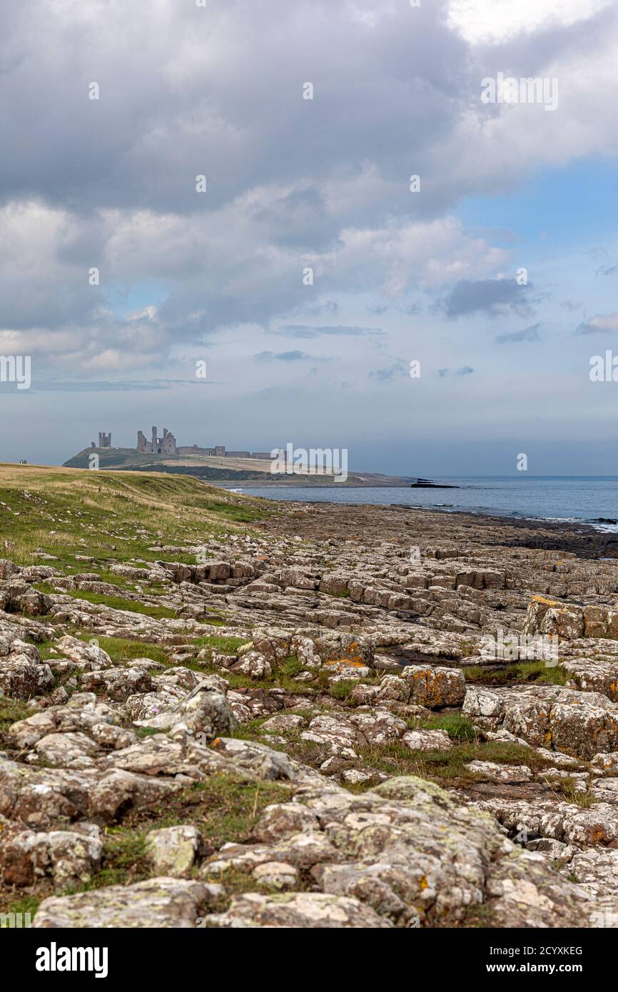 Dunstanburgh castle craster walk hi-res stock photography and images ...