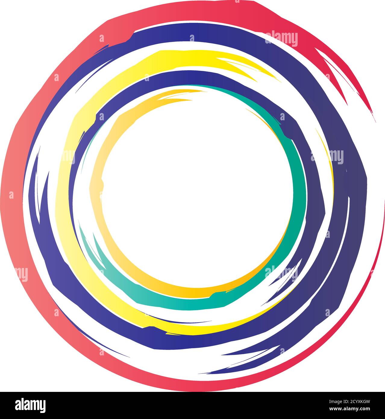 Circular spiral, swirl, twirl circle vector illustration. Radial ...