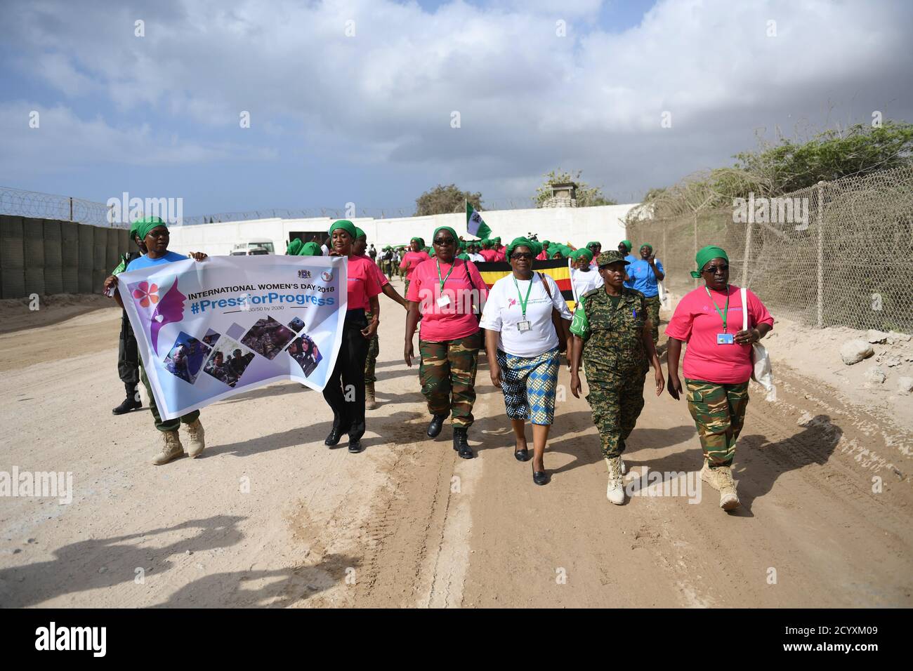 On March 8, 2018, female peacekeepers of the African Union Mission in ...