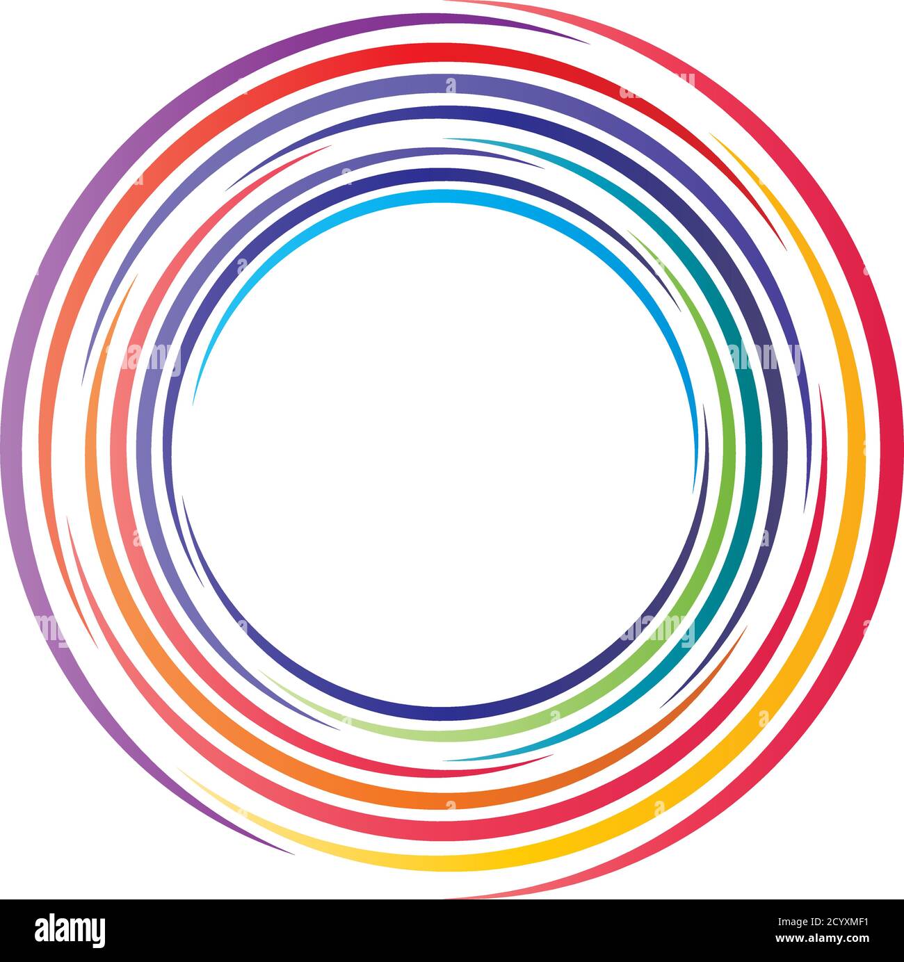 Circular spiral, swirl, twirl circle vector illustration. Radial ...