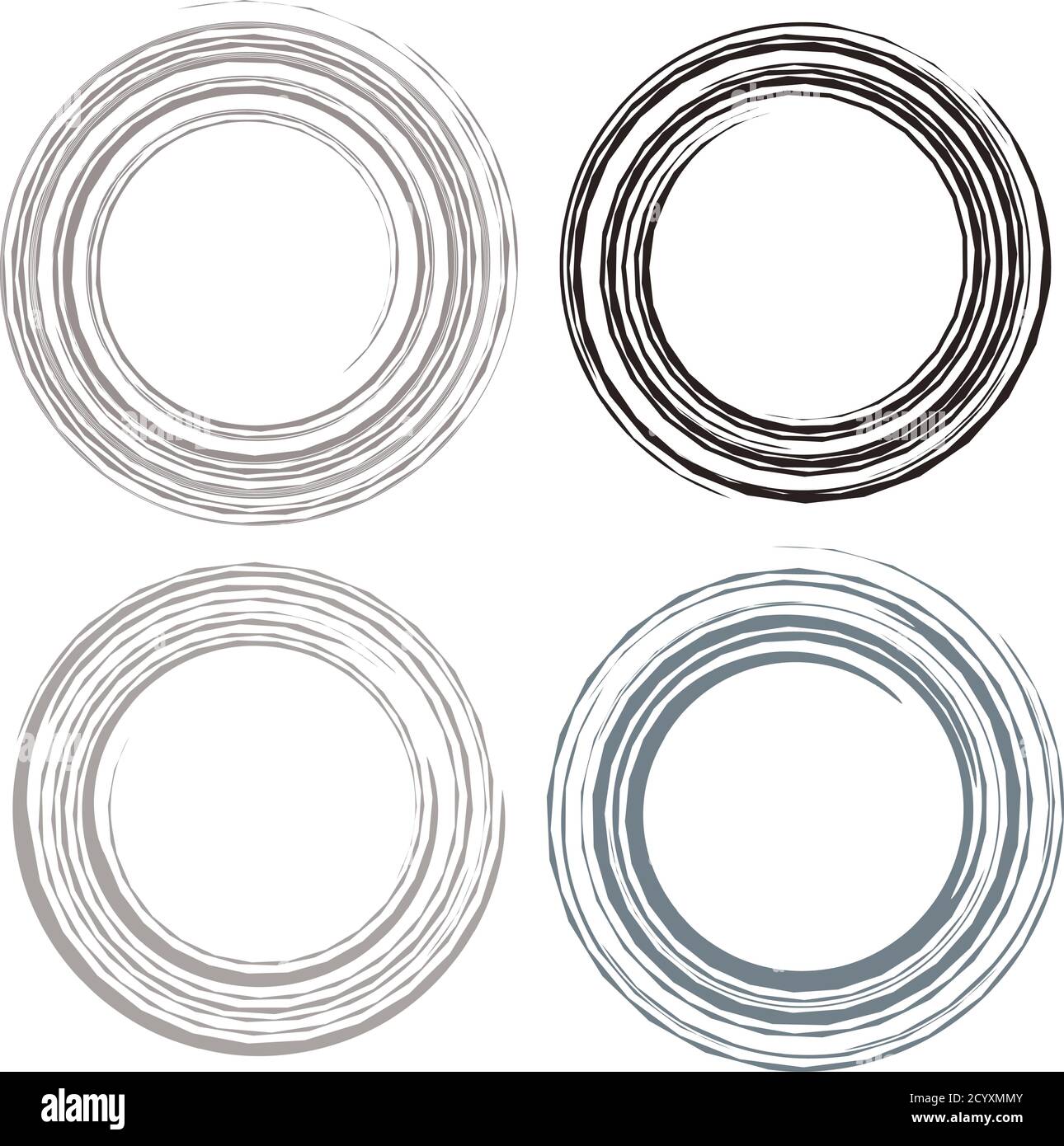 Cyber-cyberpunk, sci-fi geometric circles, rings. Hi-tech HUD elements ...