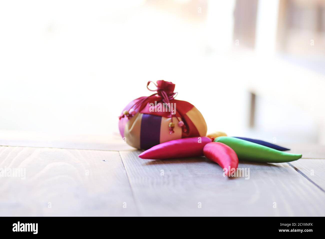 Korean traditional lucky bag,new year's image Stock Photo - Alamy