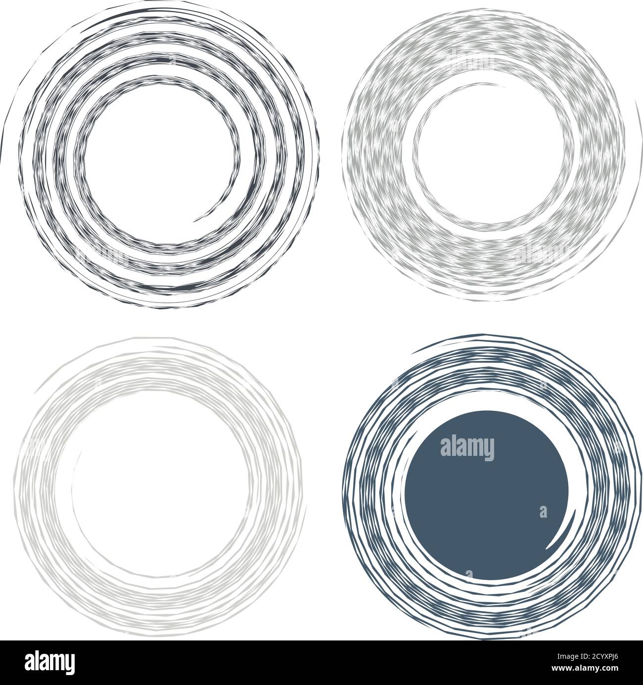 Cyber-cyberpunk, sci-fi geometric circles, rings. Hi-tech HUD elements ...
