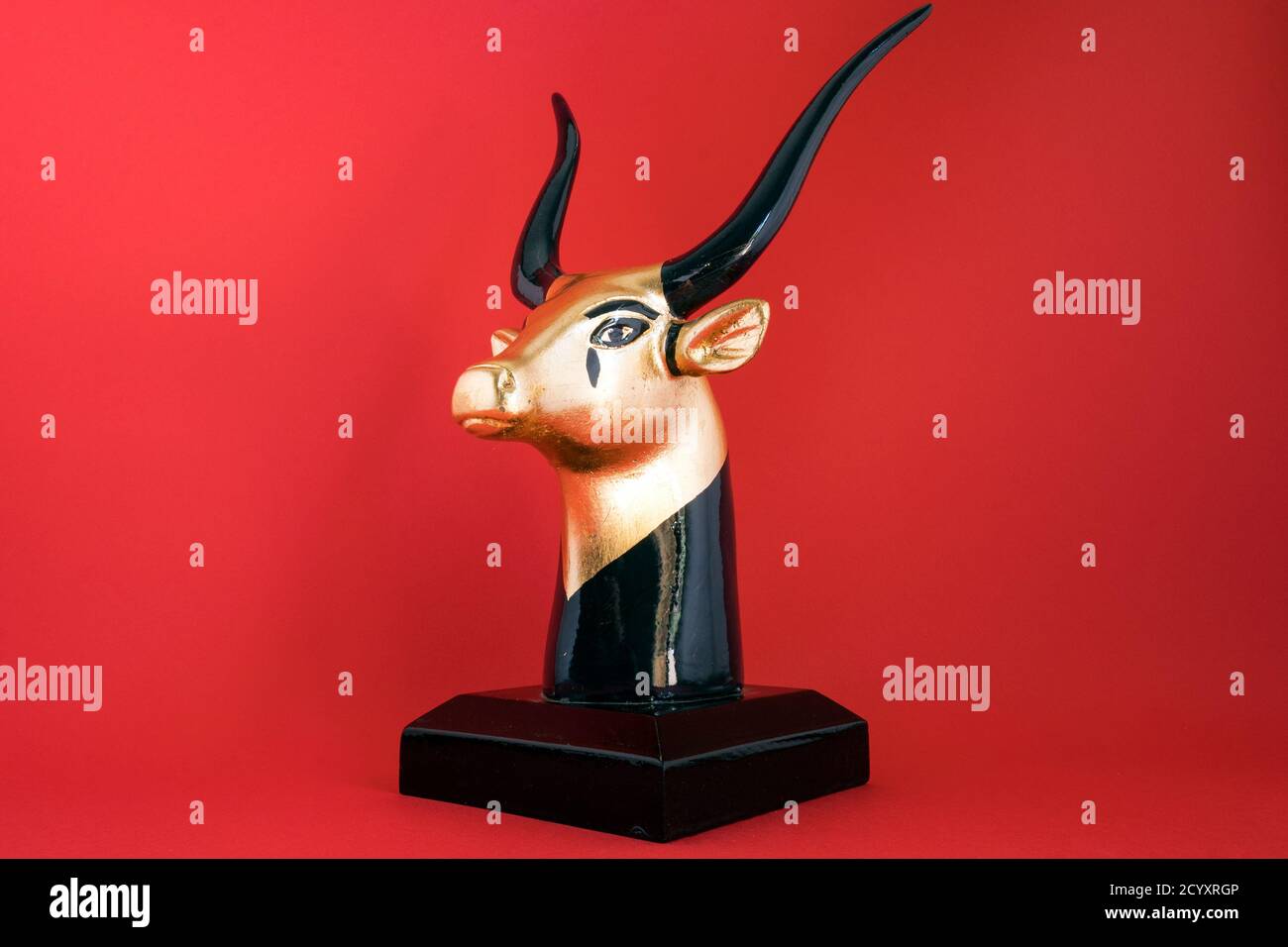 Beautiful handmade Duplicate represents the cow-headed Ancient Egyptian ...