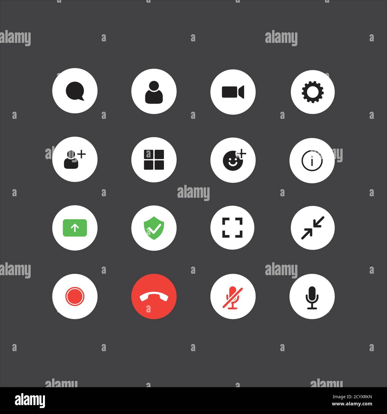 Videocall chat Stock Vector Images - Alamy