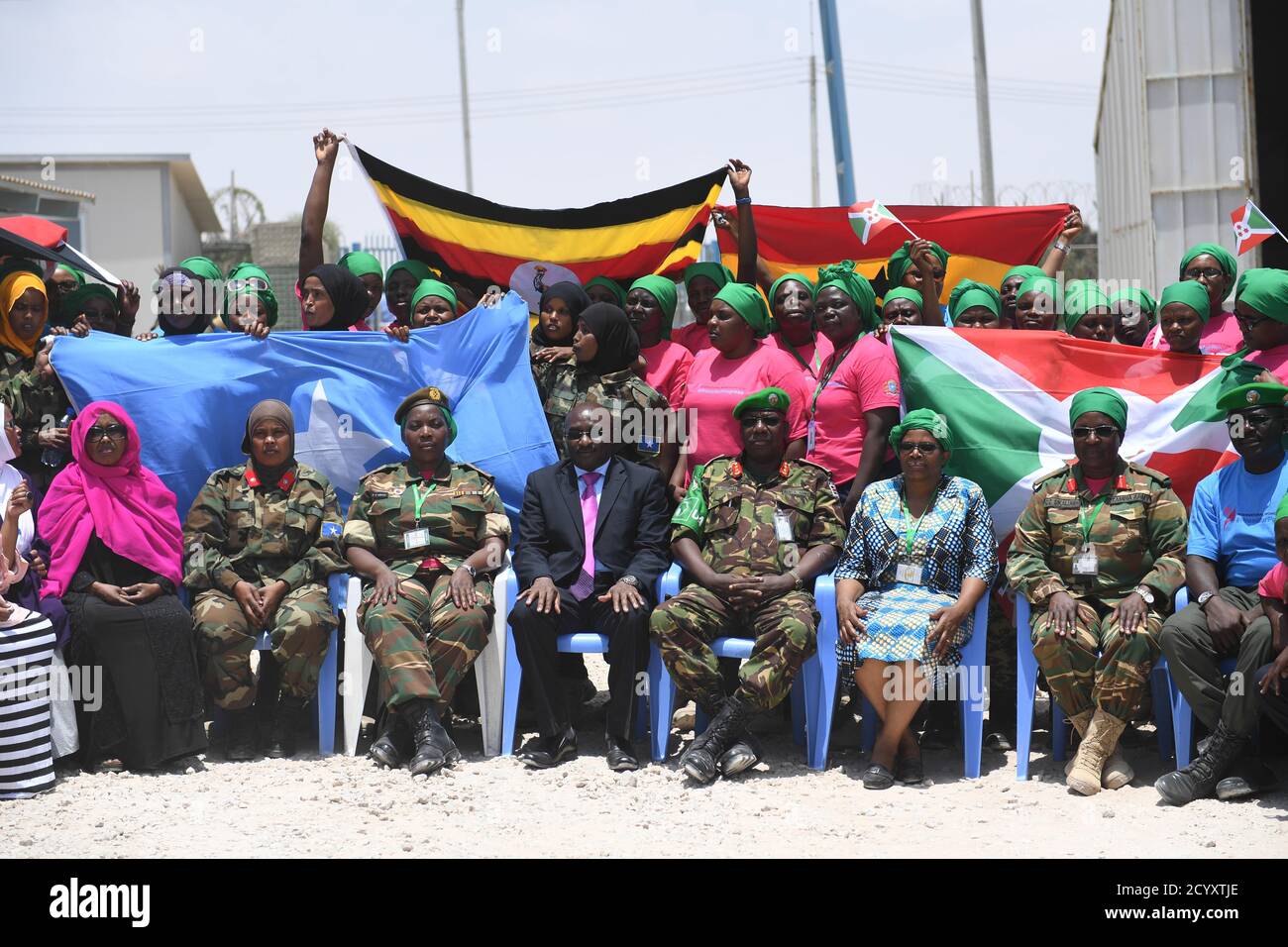 On March 8, 2018, female peacekeepers from the African Union Mission in ...