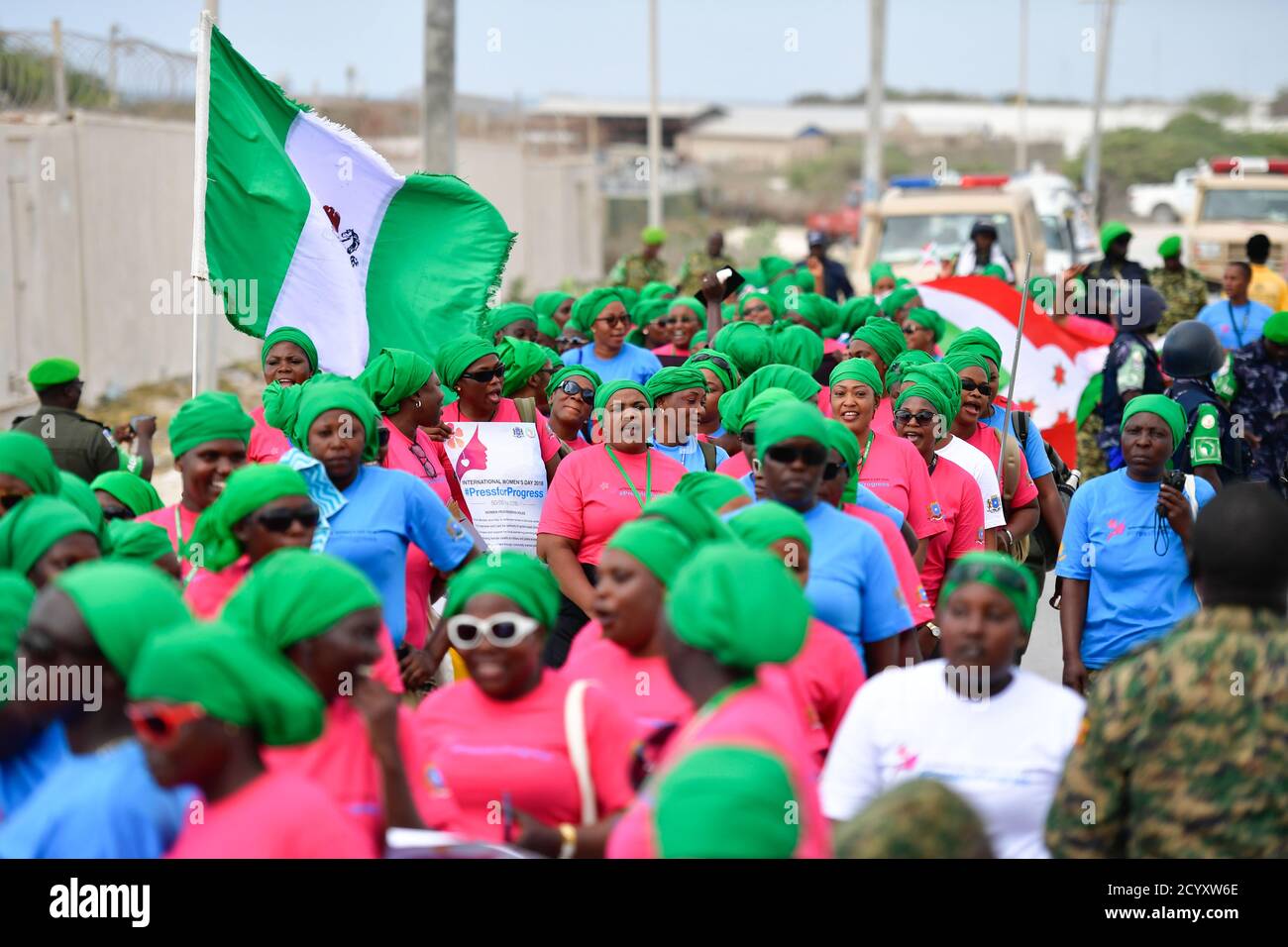 Female peacekeepers of AMISOM participated in the International Women's ...