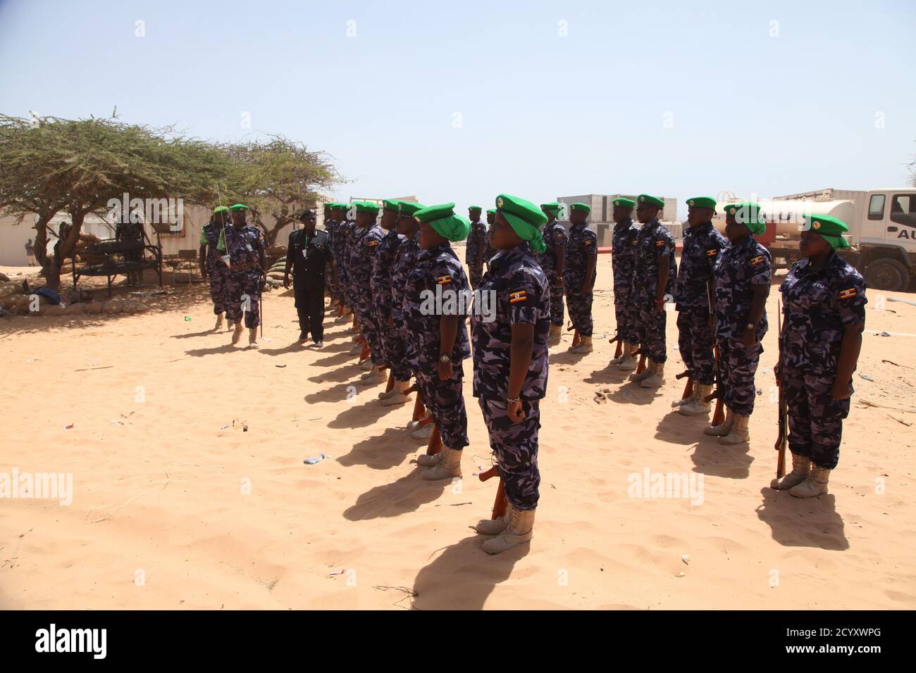 On a working visit to Mogadishu, Somalia, AIGP Grace Turyagumanawe ...