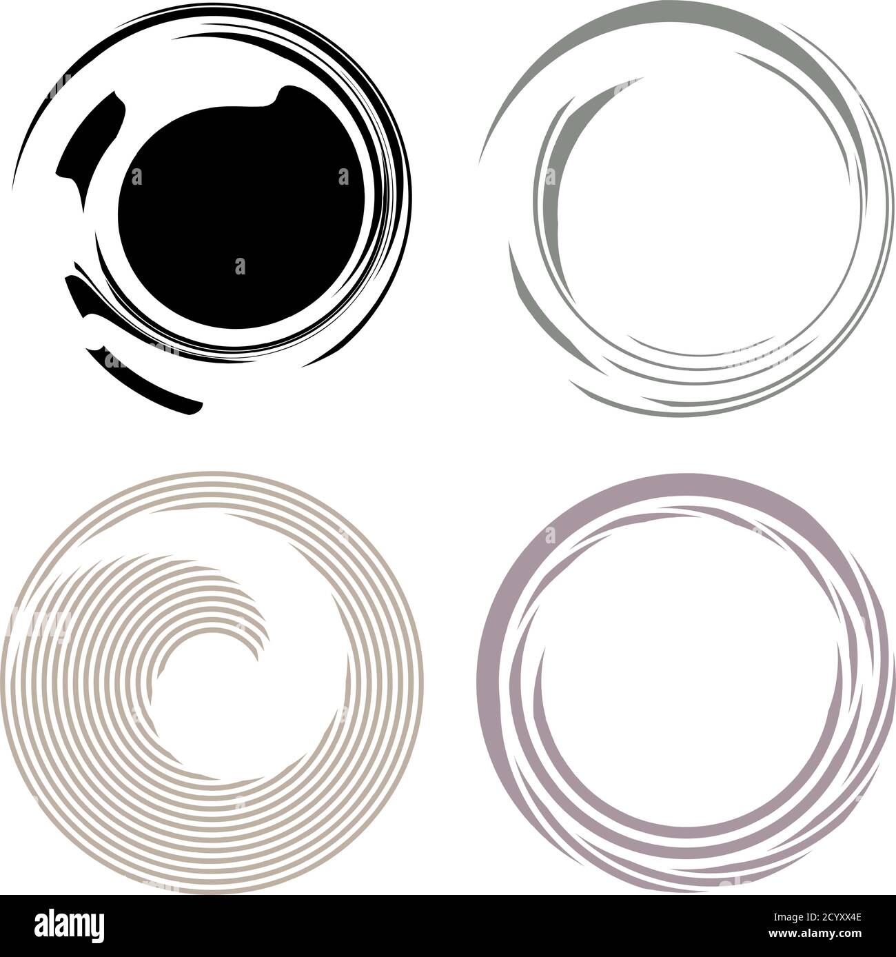 Cyber-cyberpunk, sci-fi geometric circles, rings. Hi-tech HUD elements ...