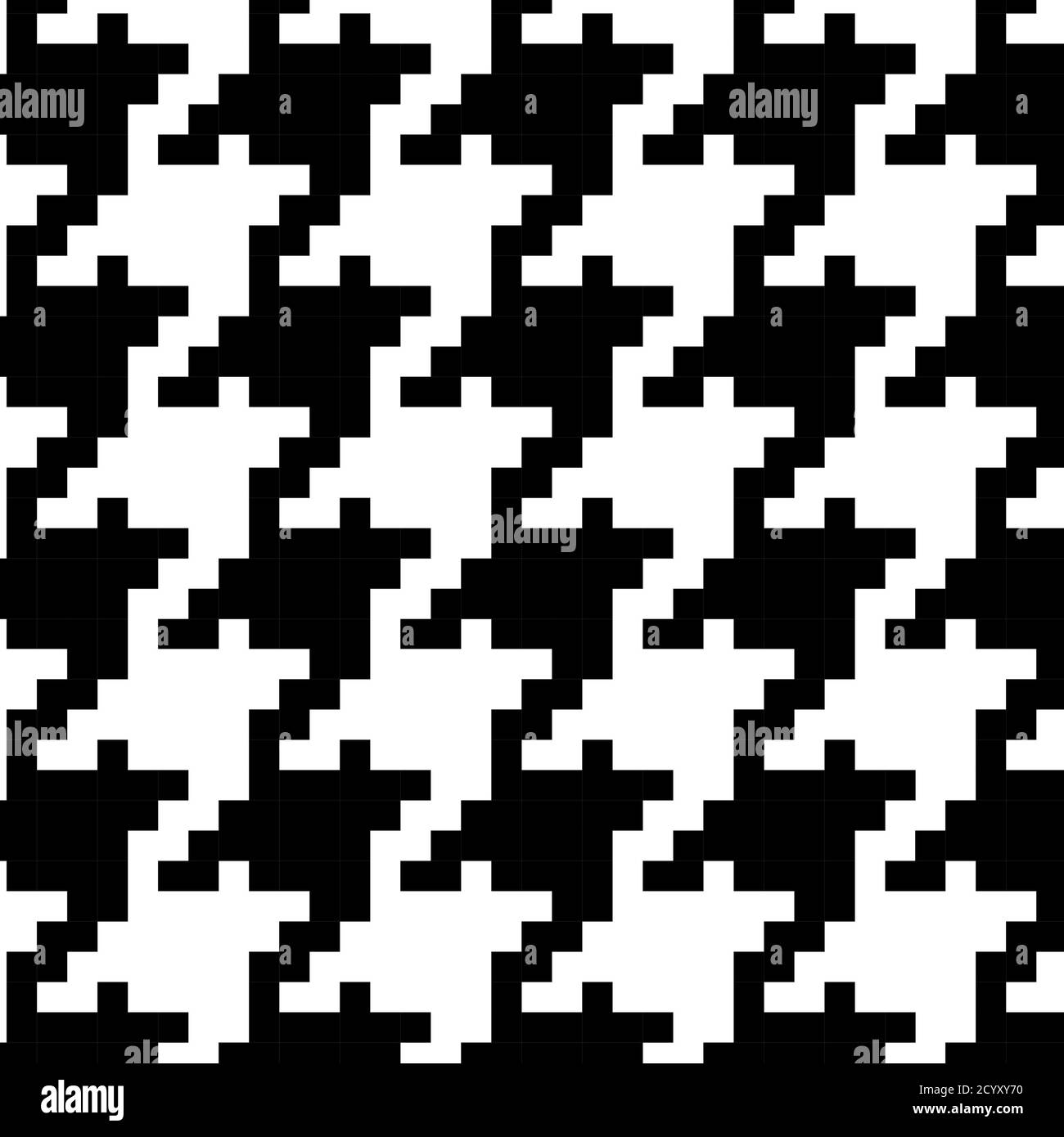 Black and white houndstooth pattern in 12x12 for backgrounds and design ...