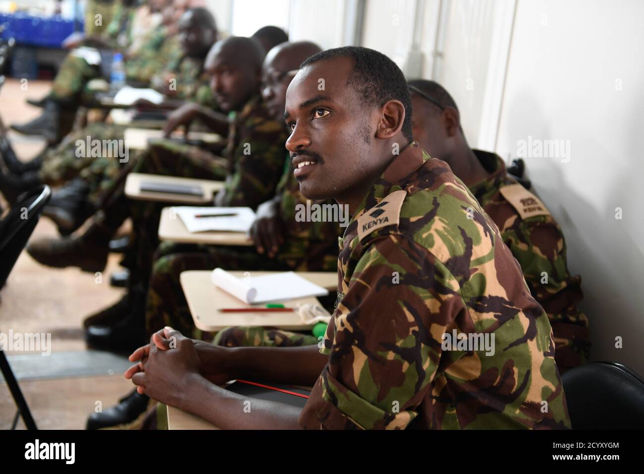 Senior military officers serving under the African Union Mission in ...