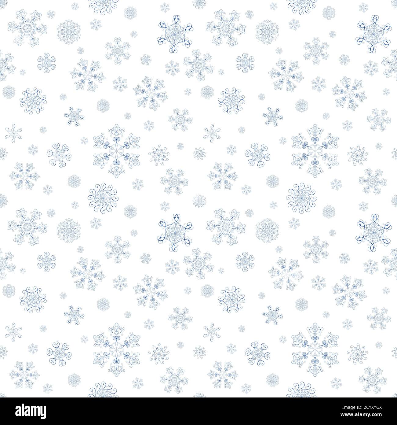 Light Blue Snowflakes Background