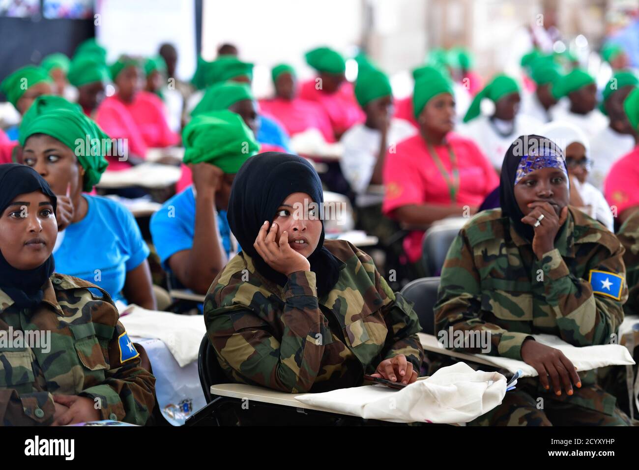 On March 8, 2018, female peacekeepers of the African Union Mission in ...