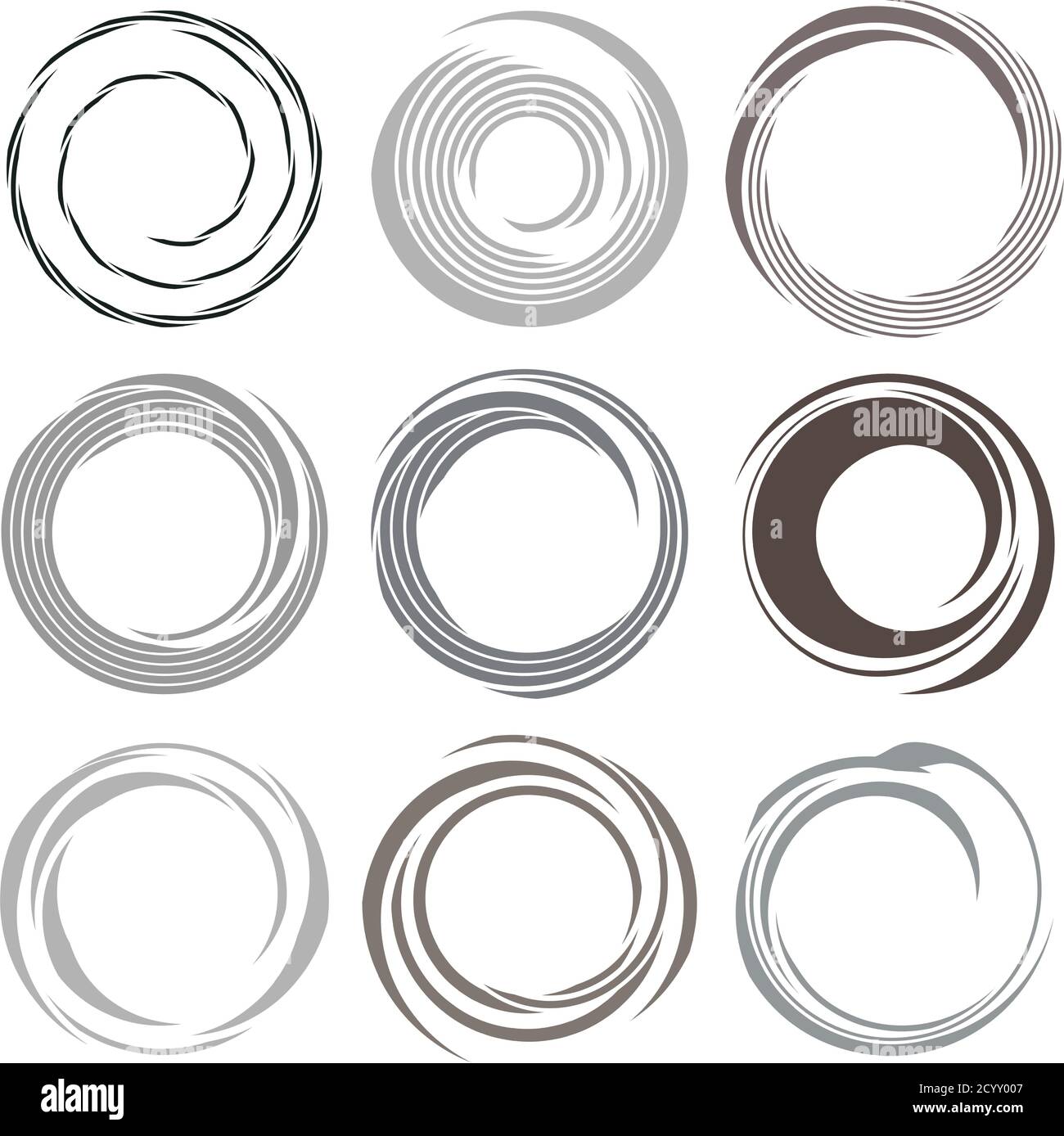 Cyber-cyberpunk, sci-fi geometric circles, rings. Hi-tech HUD elements ...