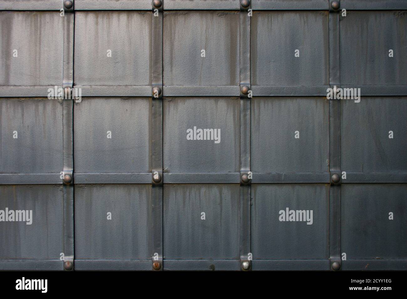 Grunge gray metal texture background with rivets Stock Photo - Alamy