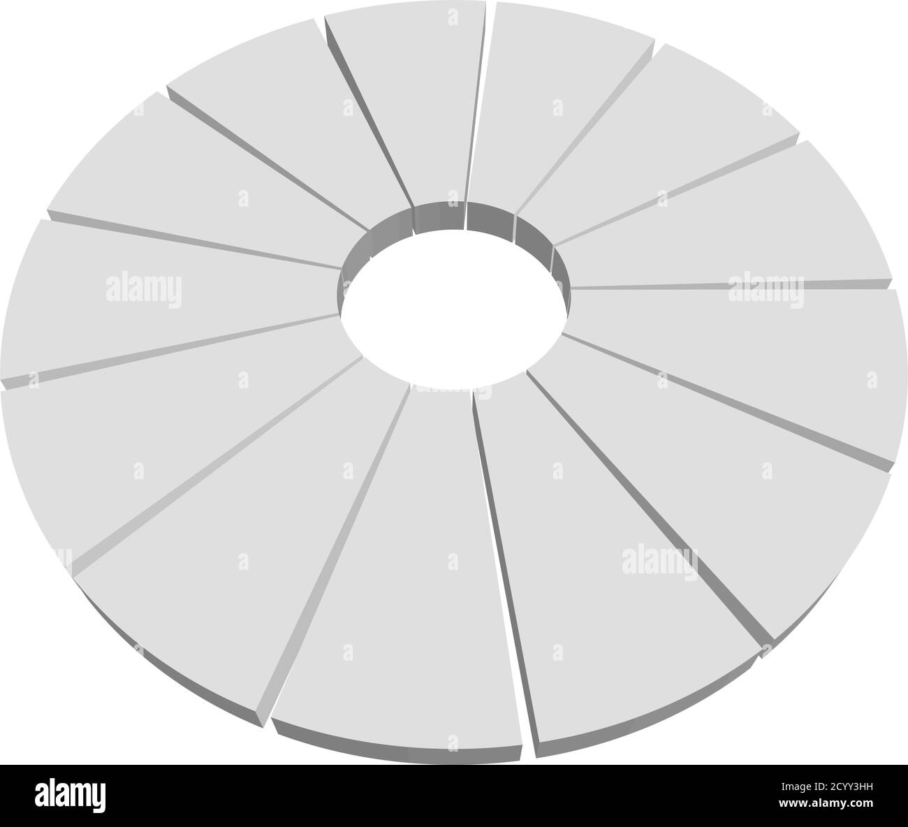 Pie chart, pie graph, diagram vector illustration. A clipart for ...