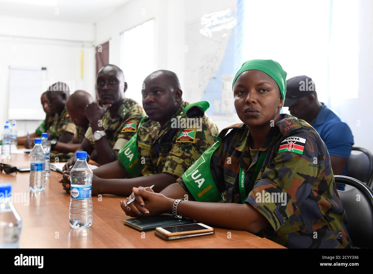 On March 25, 2019, military officers from the African Union Mission in ...