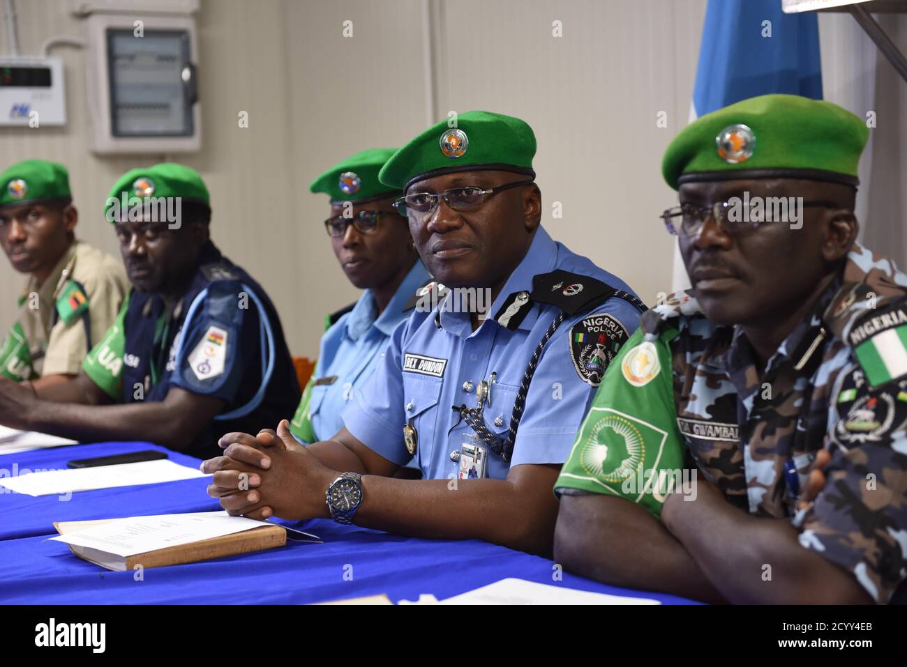 On March 26, 2019, AMISOM Police leadership attended a medal award ...