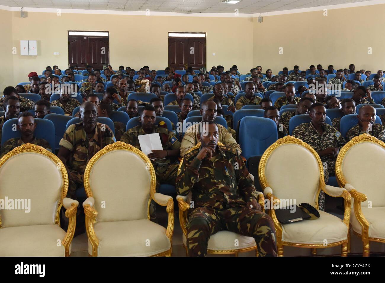 On March 28, 2019, Somali National Army soldiers at the Gen. Gordon ...