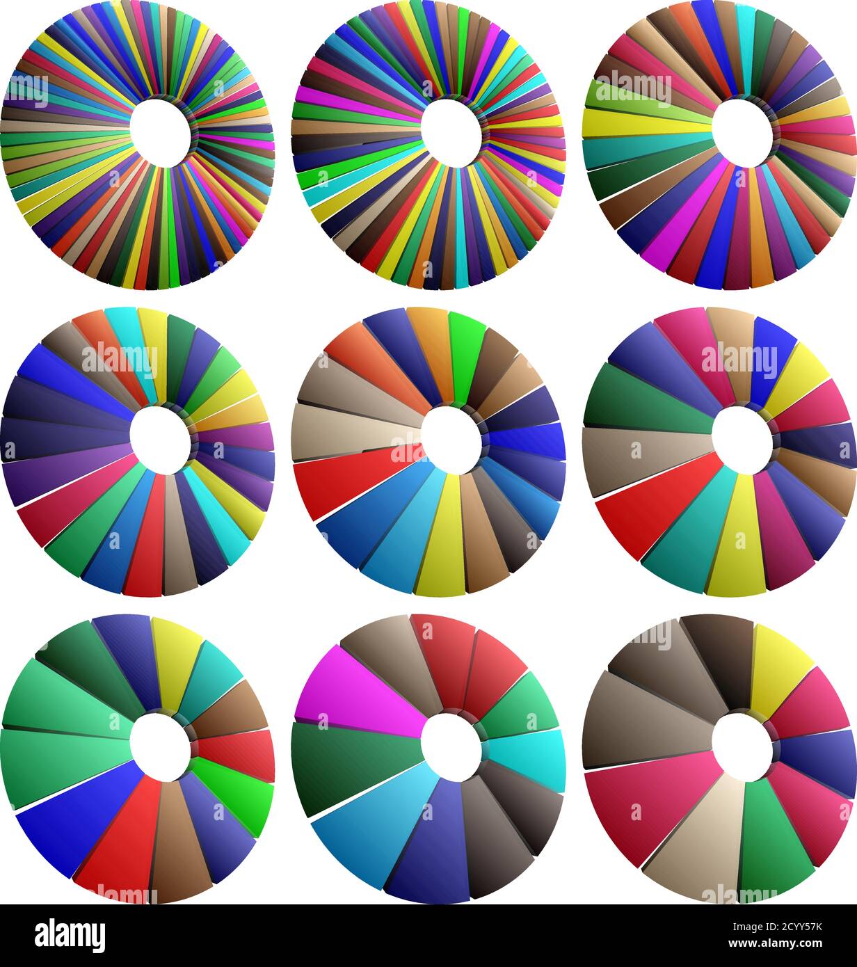 Pie chart, pie graph, diagram vector illustration. A clipart for ...