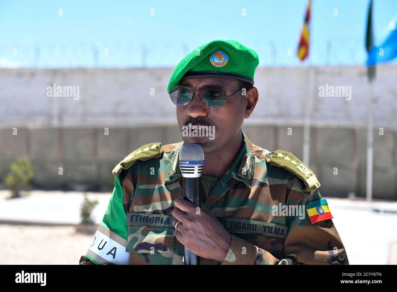 Lt. Gen. Tigabu Yilma Wondimhunegn, the AMISOM Force Commander ...