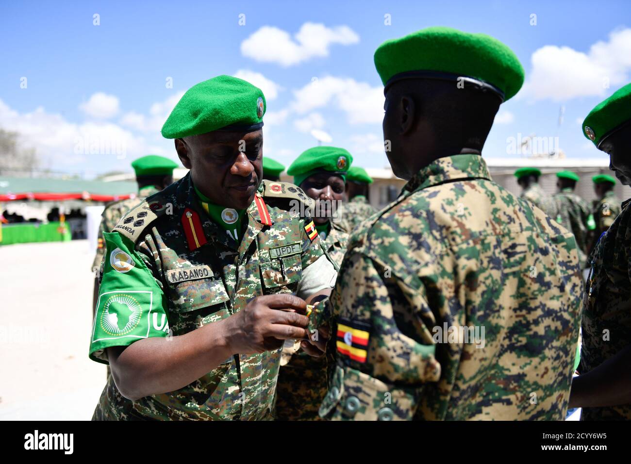 Brig. Gen. Michael Kabango, the Commander of the Ugandan contingent ...