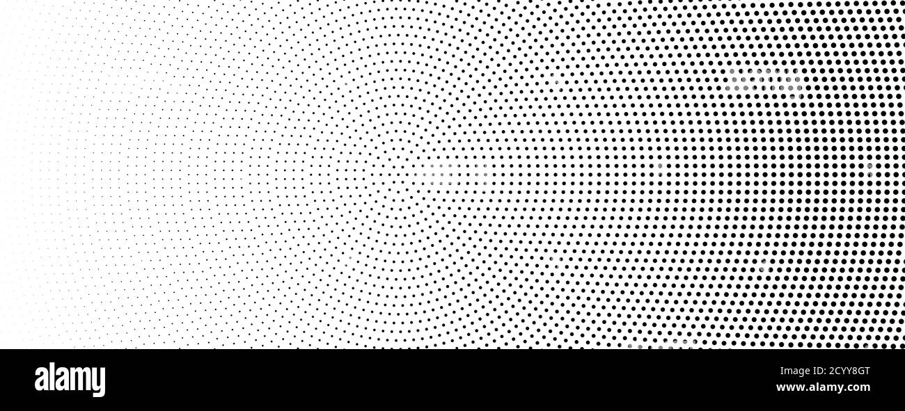 Circle halftone, screentone vector illustrations. Dots, dotted ...