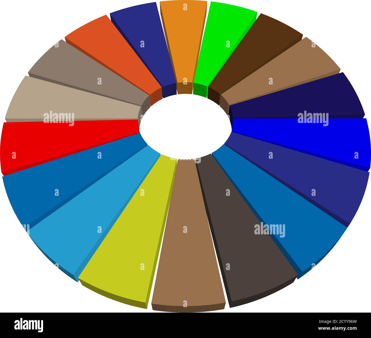 Pie chart, pie graph, diagram vector illustration. A clipart for ...