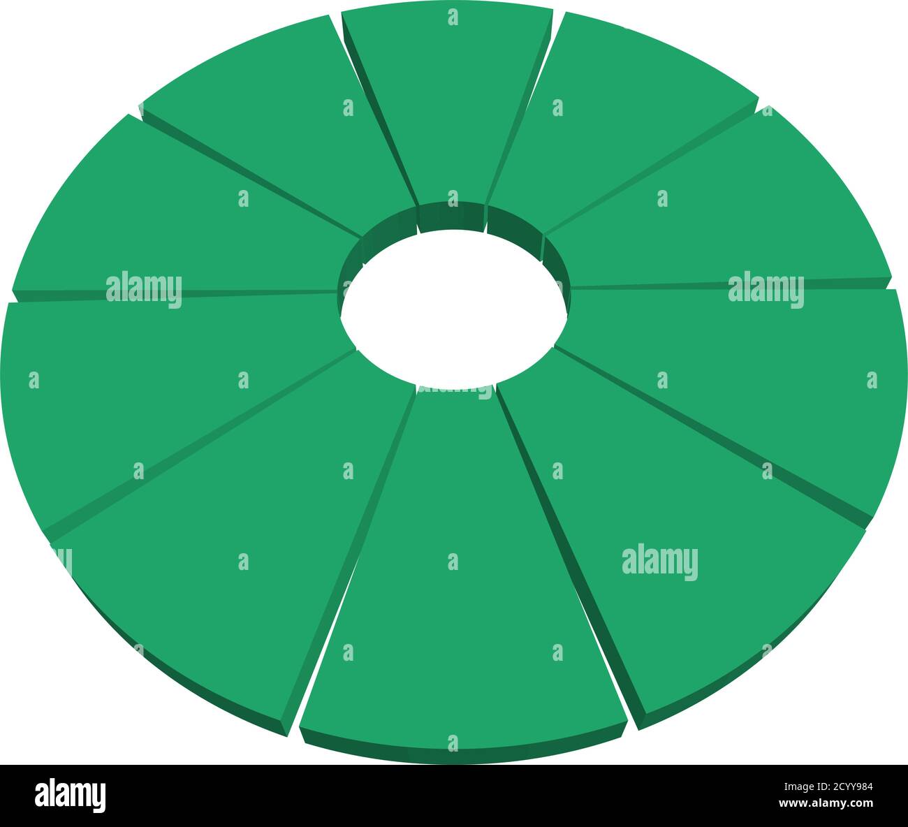 Pie chart, pie graph, diagram vector illustration. A clipart for ...