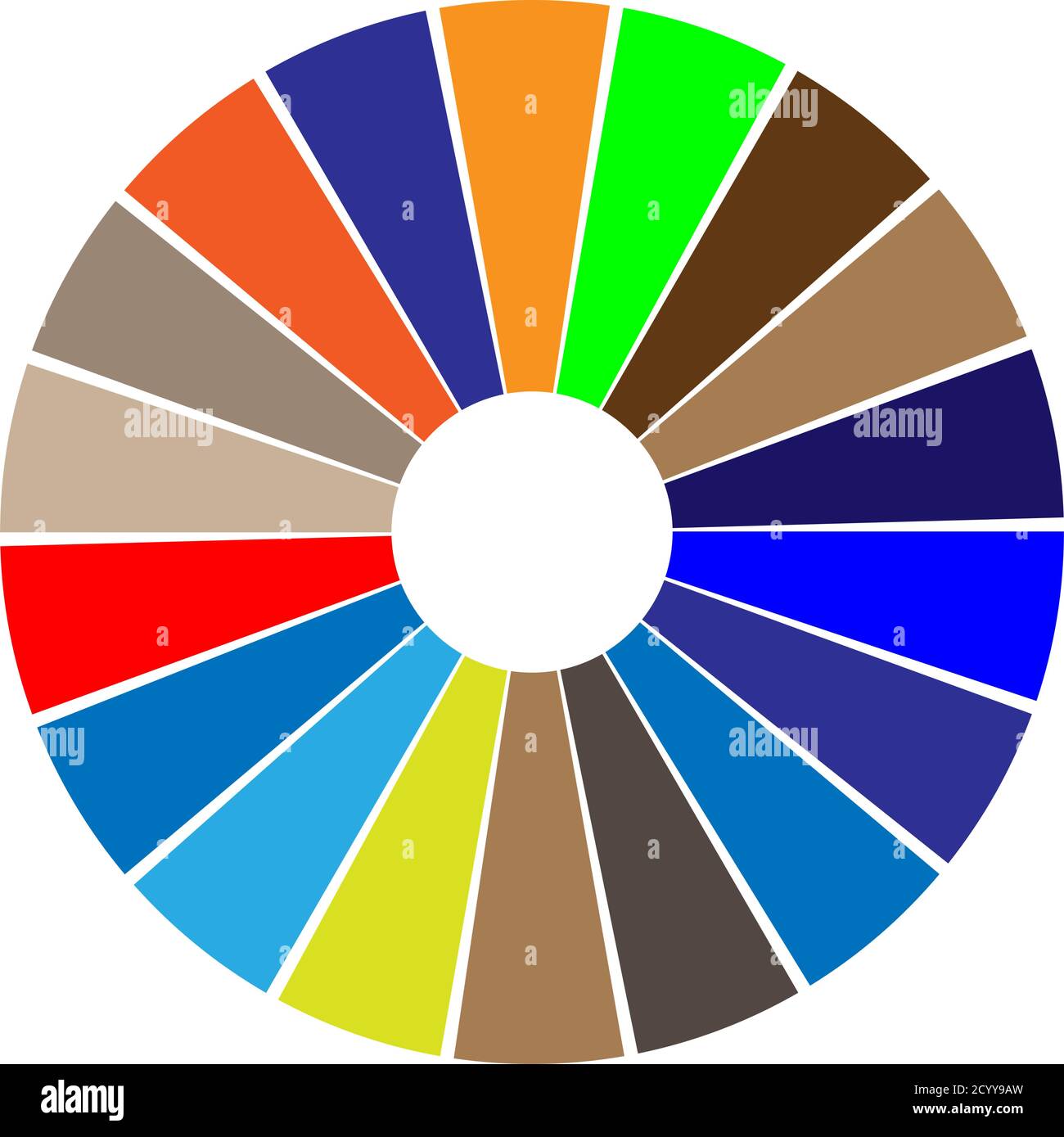 Pie chart, pie graph, diagram vector illustration. A clipart for ...