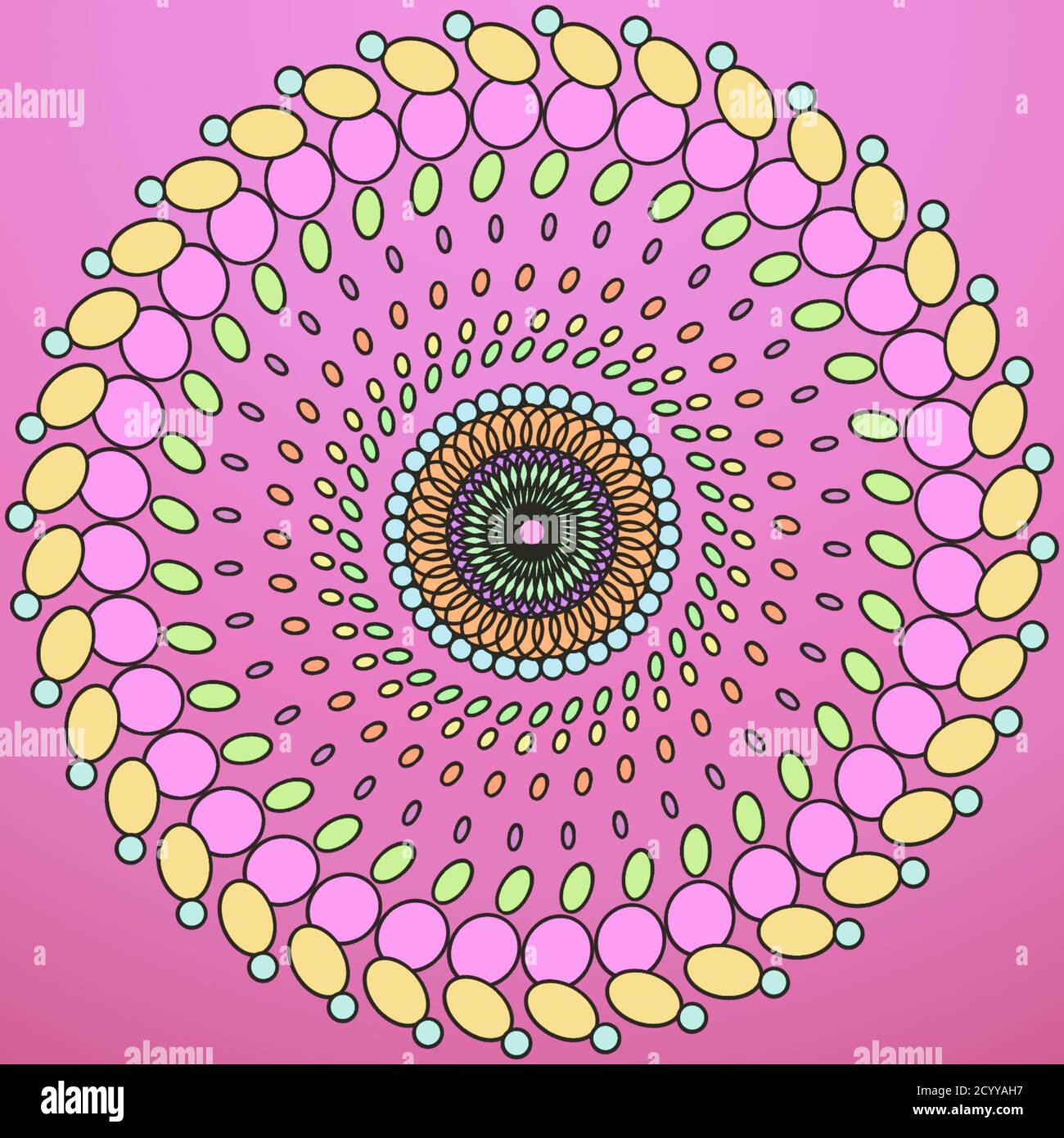 Abstract circular design illustration image for multipurpose use Stock ...