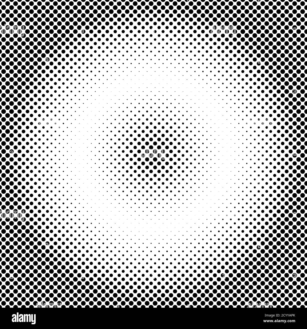 Circle halftone, screentone vector illustrations. Dots, dotted ...
