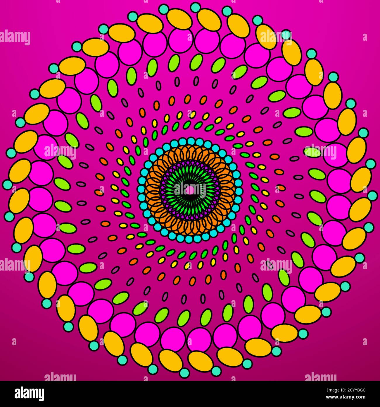 Abstract circular design illustration image for multipurpose use Stock ...