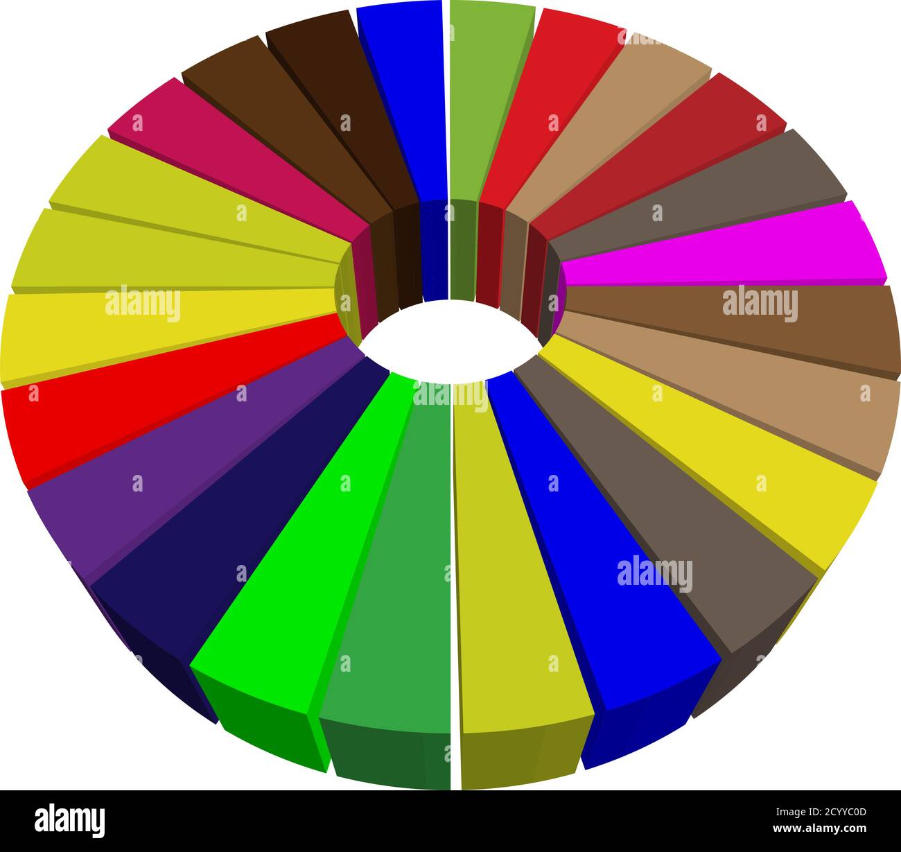 Pie chart, pie graph, diagram vector illustration. A clipart for ...