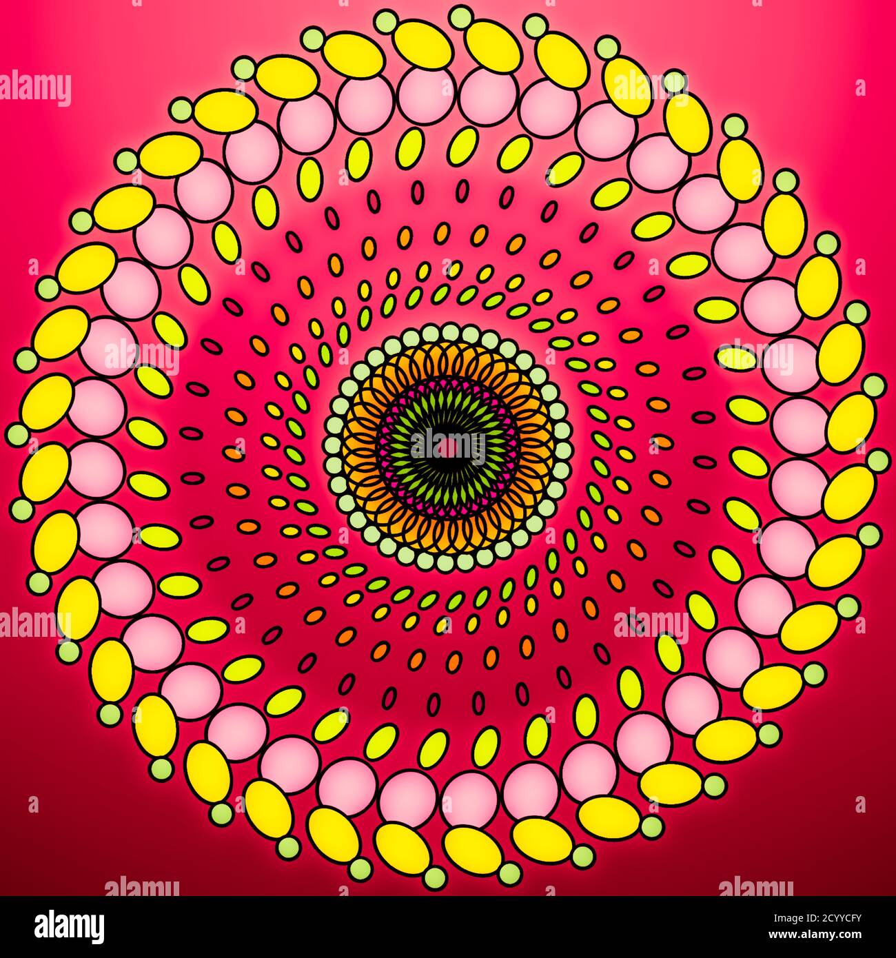 Abstract circular design illustration image for multipurpose use Stock ...