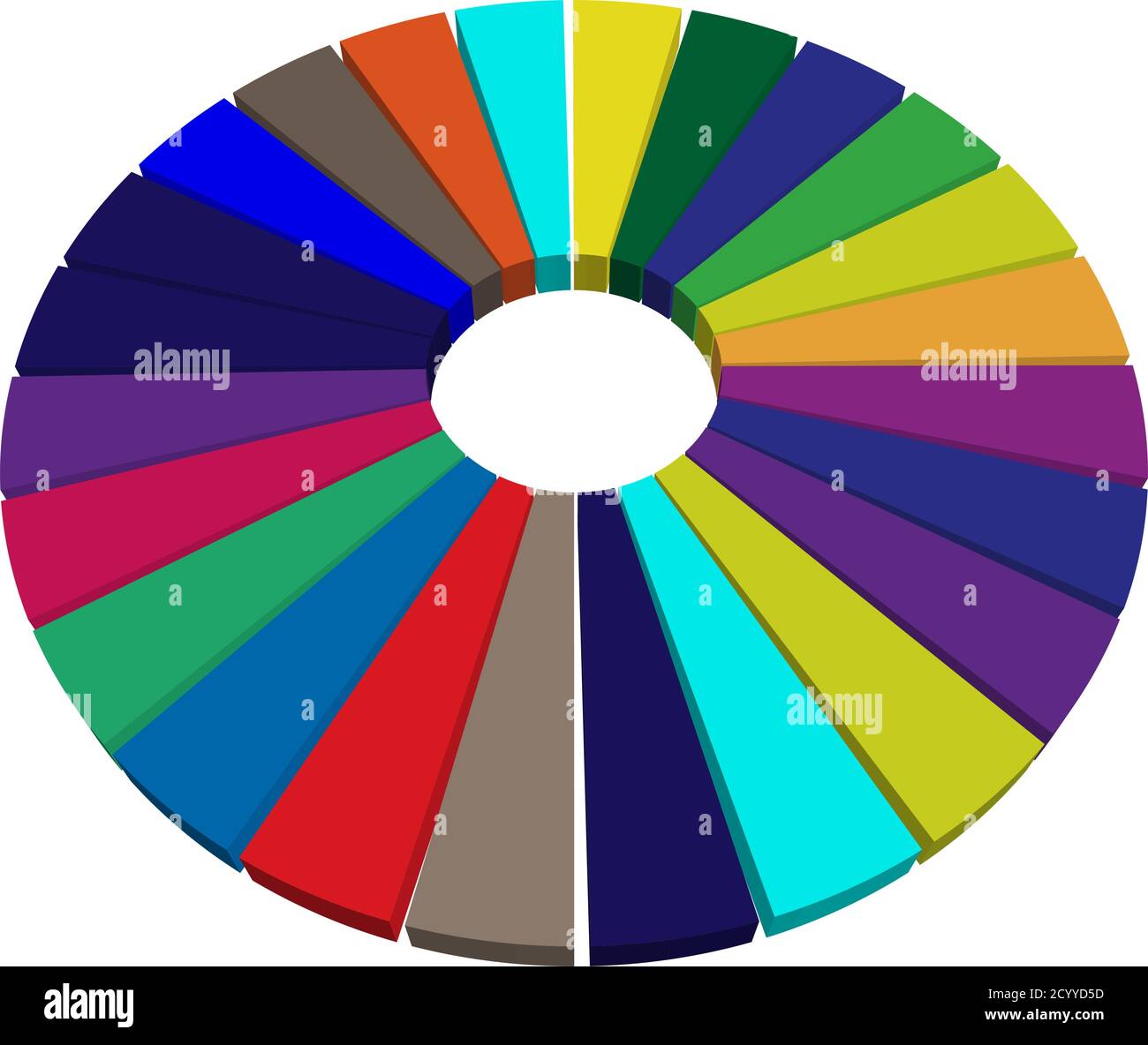 Pie chart, pie graph, diagram vector illustration. A clipart for ...