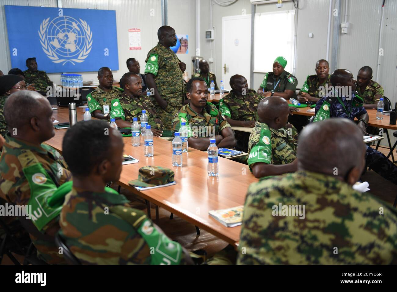 On May 28, 2019, military and police personnel under the African Union ...