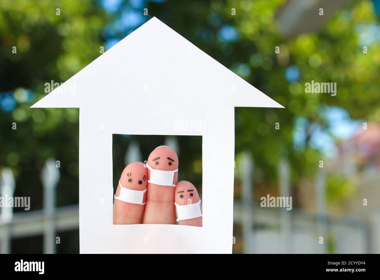 Fingers art family face hi-res stock photography and images - Alamy