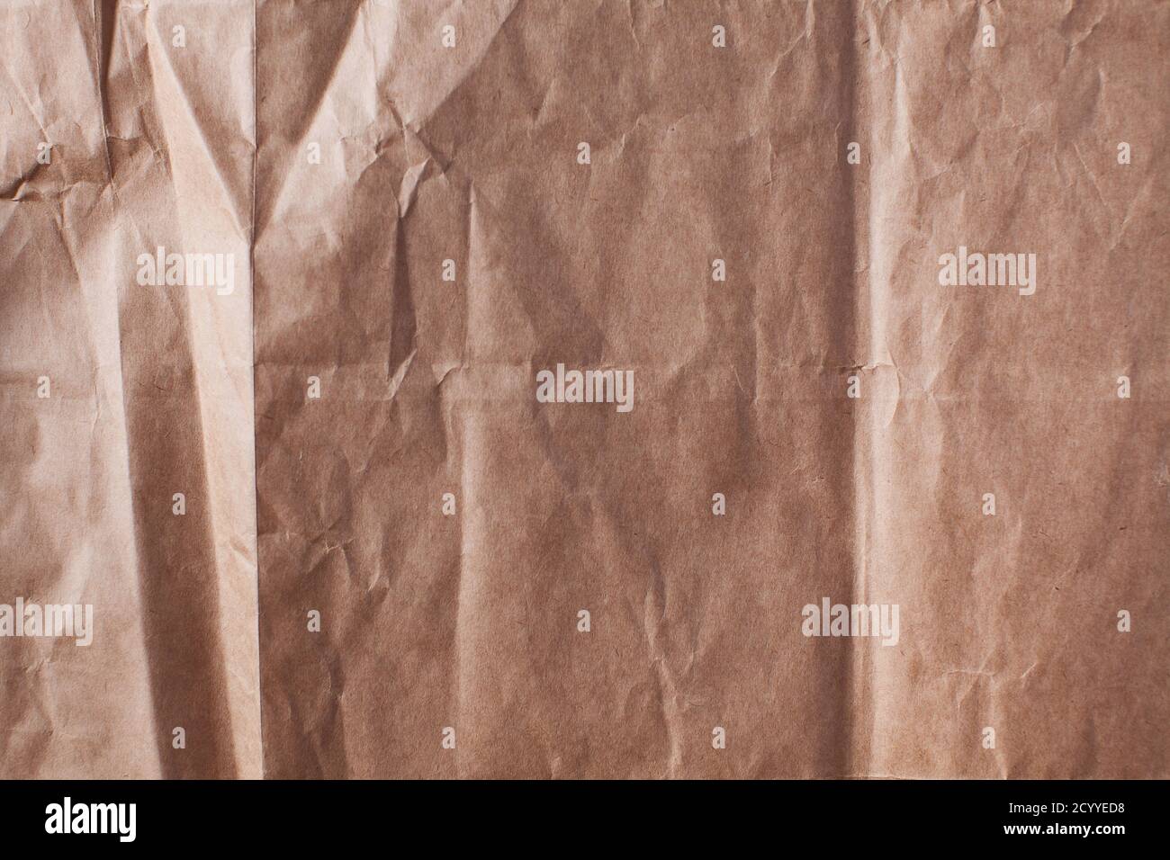 crumpled paper in the entire frame. Textured background. Copy space ...