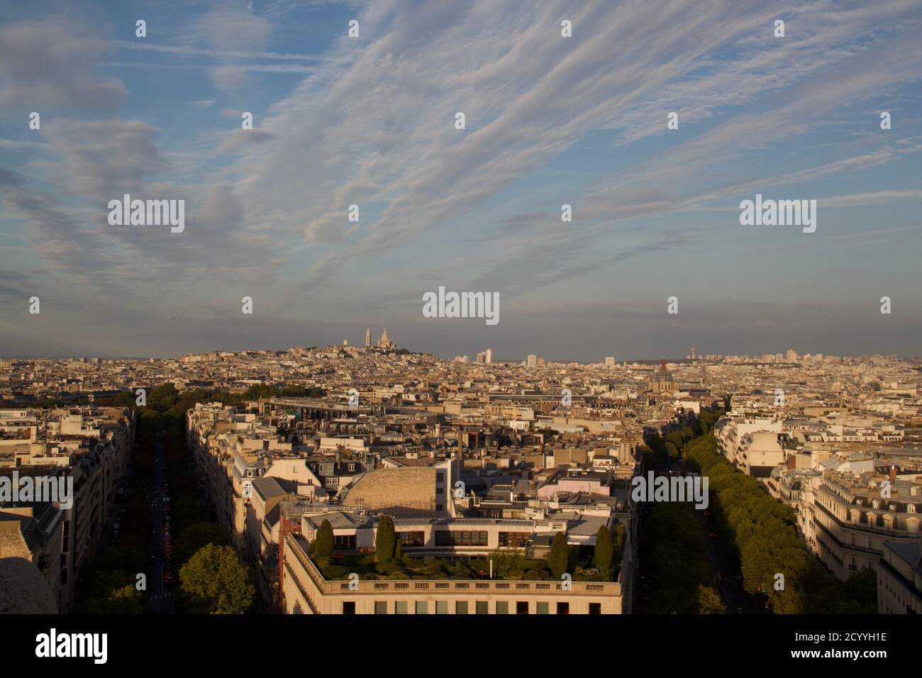 City paris view clouds hi-res stock photography and images - Alamy