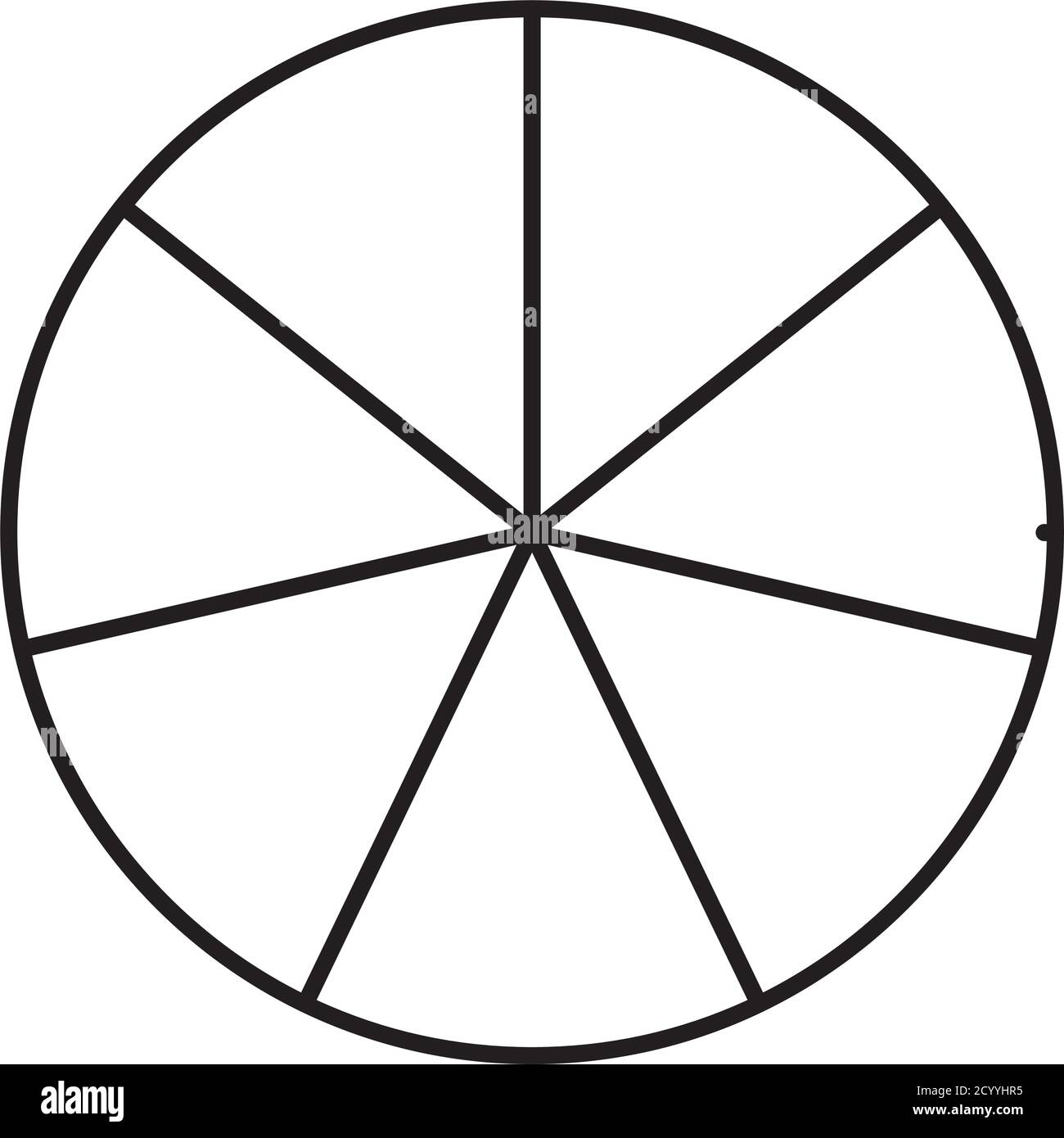 Circle pie chart, pie diagram icon from 2 to 20 sections. Simple, basic ...