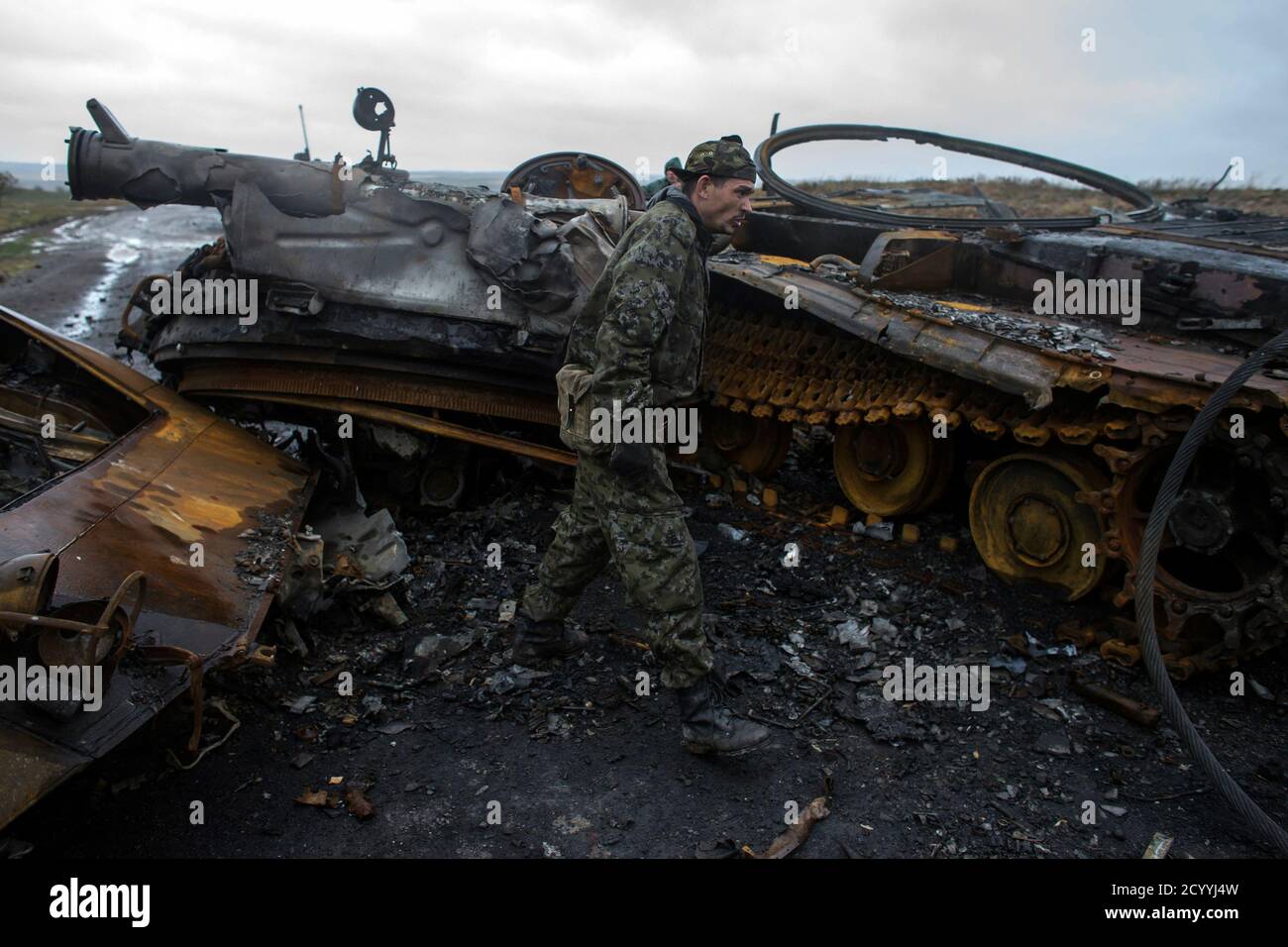 Burnt Out Tank High Resolution Stock Photography and Images - Alamy